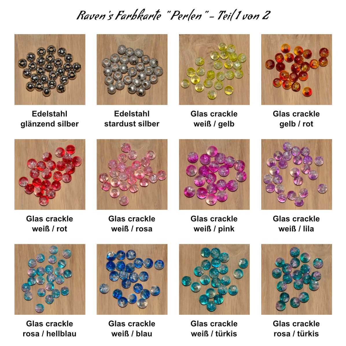 Farbkarte Perlen
